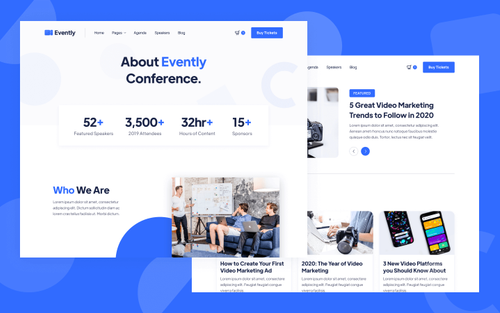 Evently - Event HTML5 Responsive Website Template